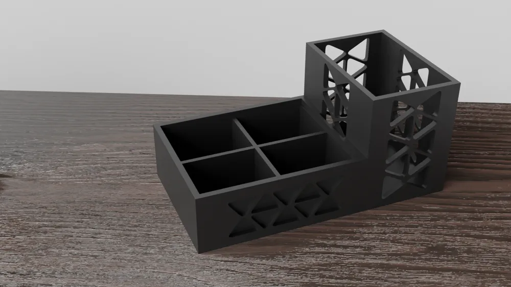 Desk organizer | 3d print | STL by Plaster Shape Forge MakerWorld ...