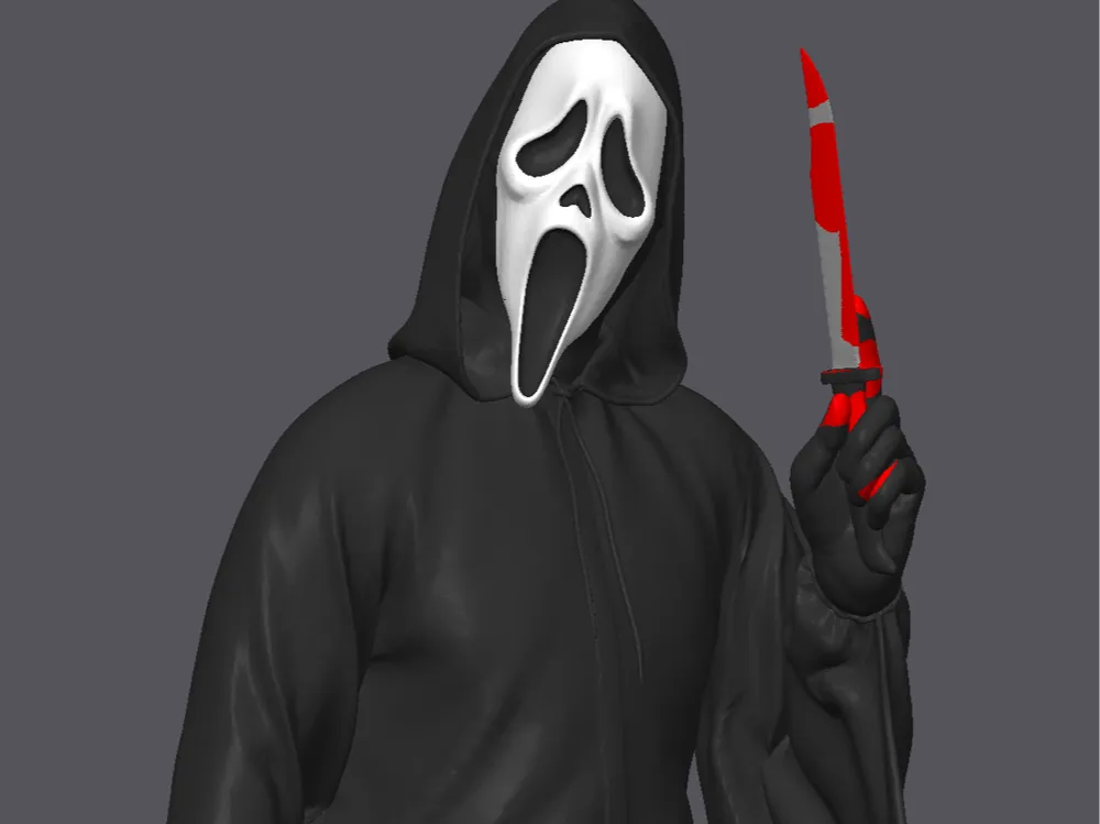Ghostface Pre-Painted Slasher Icon Edition - Free 3D Print Model ...