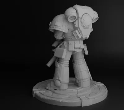 WH40K spacemarine minifigure by _3DCREATE MakerWorld: Download Free 3D ...