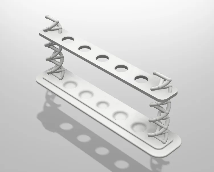 DNA test tube rack by DeltaForgeMakerWorld: Download Free 3D Models
