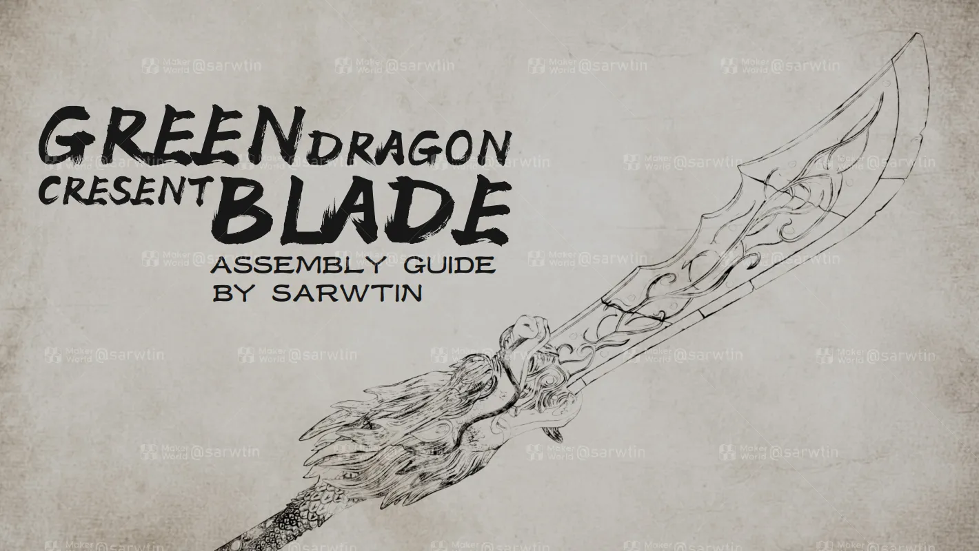 Green Dragon Cresent Blade 2.0 - Three Kindoms - Free 3D Print Model ...