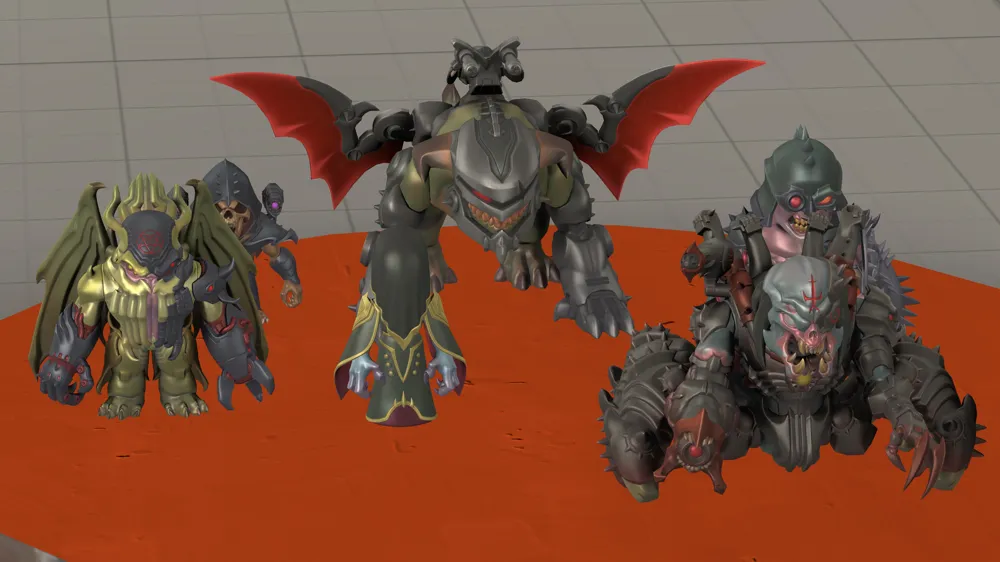Doom Dark Ages Toys Monster Pack Collection 2 by 3Dimensions MakerWorld ...