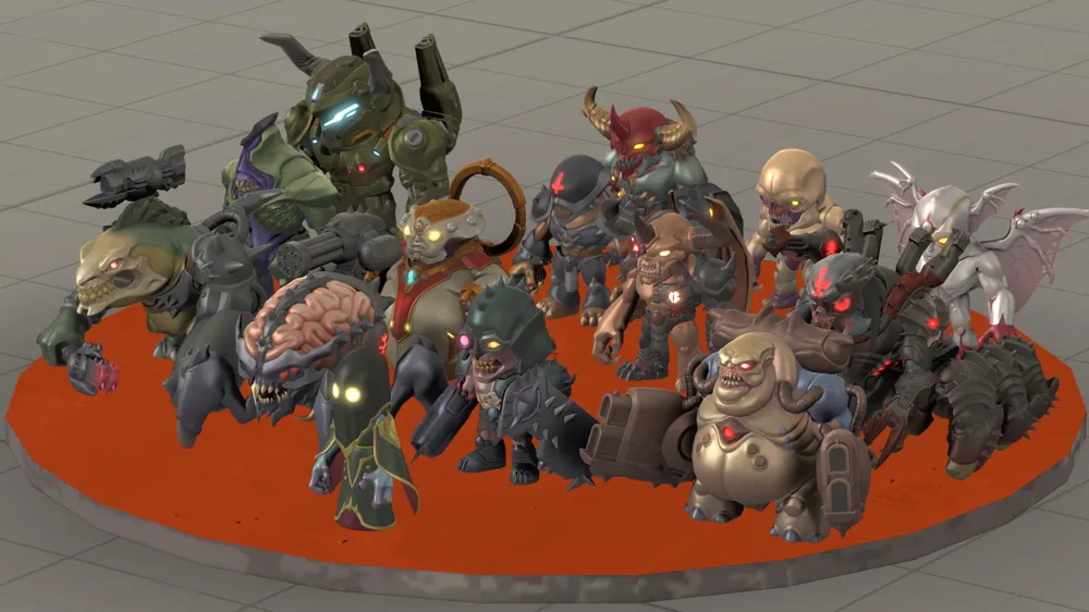 Doom Dark Ages Toys Monster Pack Collection 3 by 3Dimensions MakerWorld ...