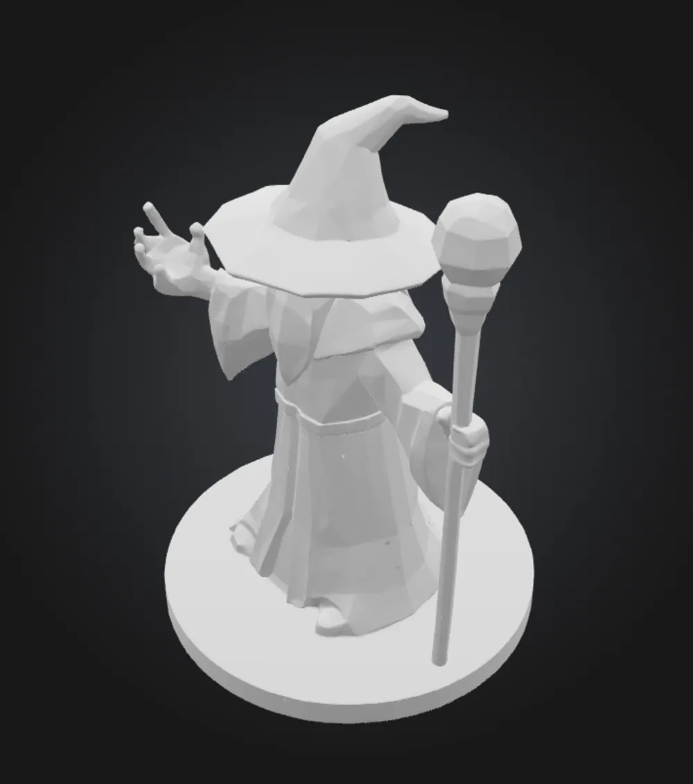 Low Poly Wizard by PrintVision MakerWorld: Download Free 3D Models