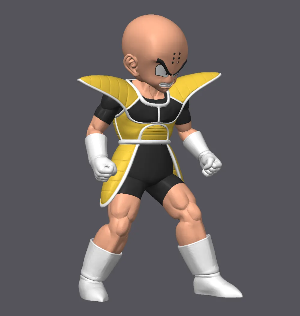 Krillin V2 Battle Armor Edition Dragonball 3DModel by Ryan MakerWorld: Download Free 3D Models