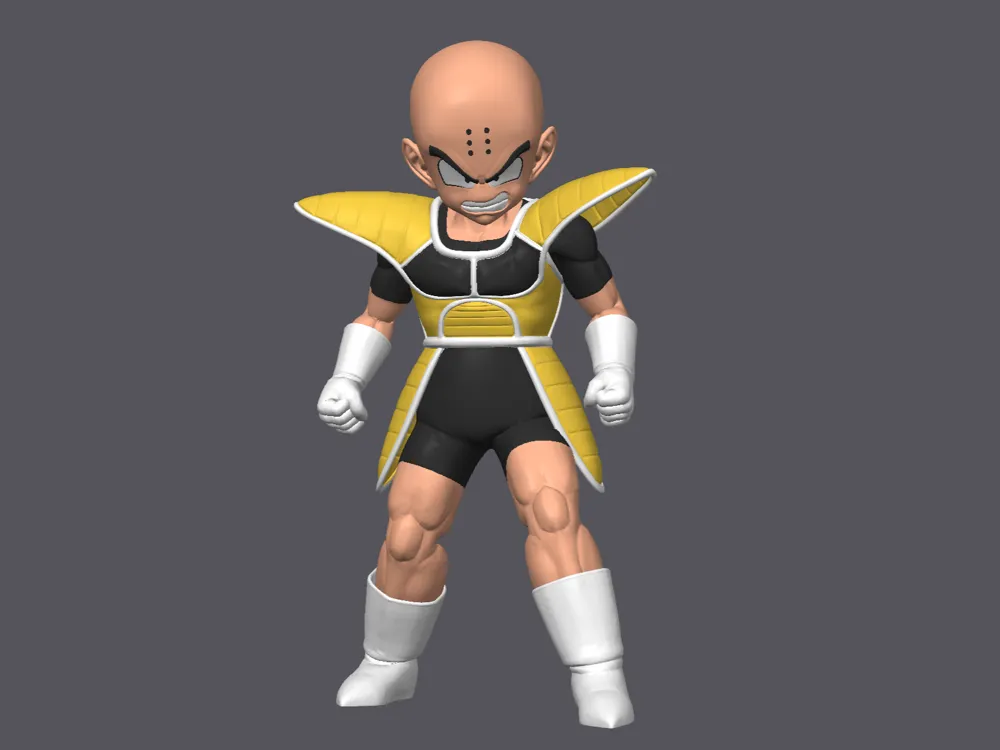 Krillin V2 Battle Armor Edition Dragonball 3DModel by Ryan ...