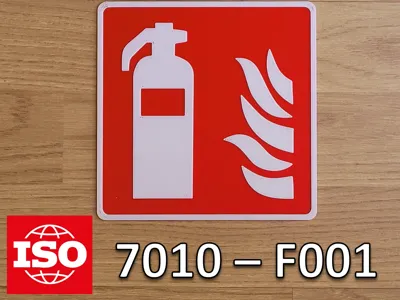 Fire Extinguisher Safety Sign - ISO 7010 F001 Remixed by Olo ...