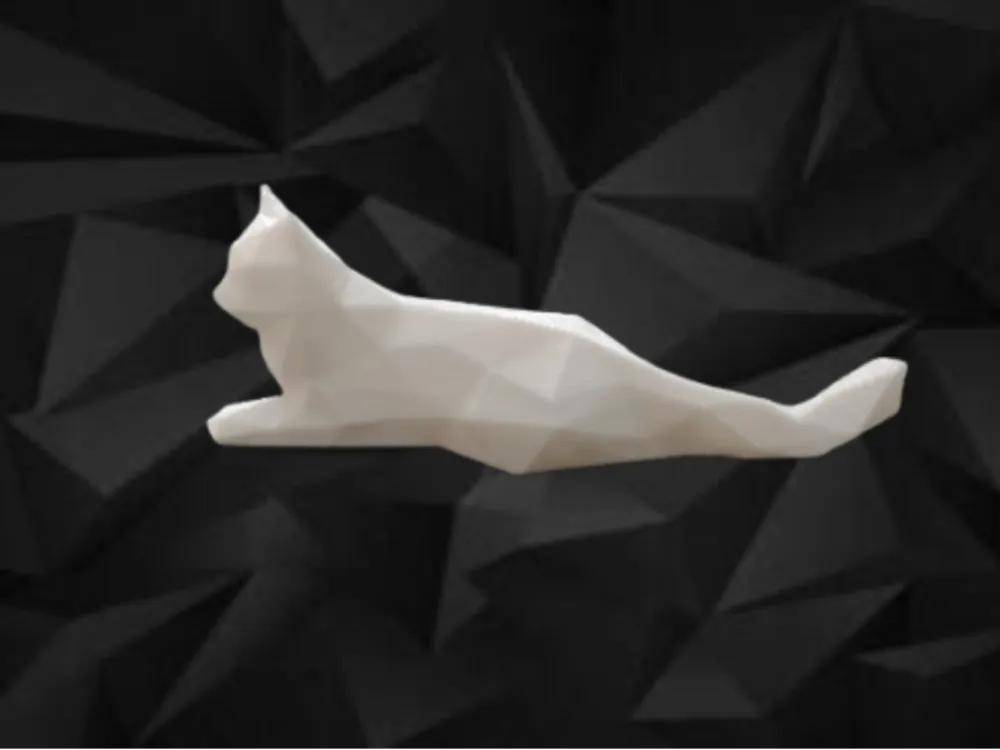 low poly cat - Free 3D Print Model - MakerWorld