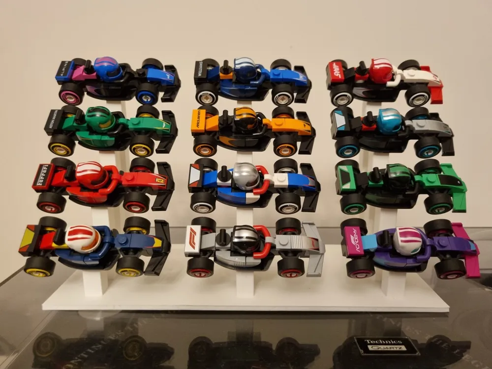 Mini F1 brick cars Stand by Wojciech Gębczyk MakerWorld: Download Free ...