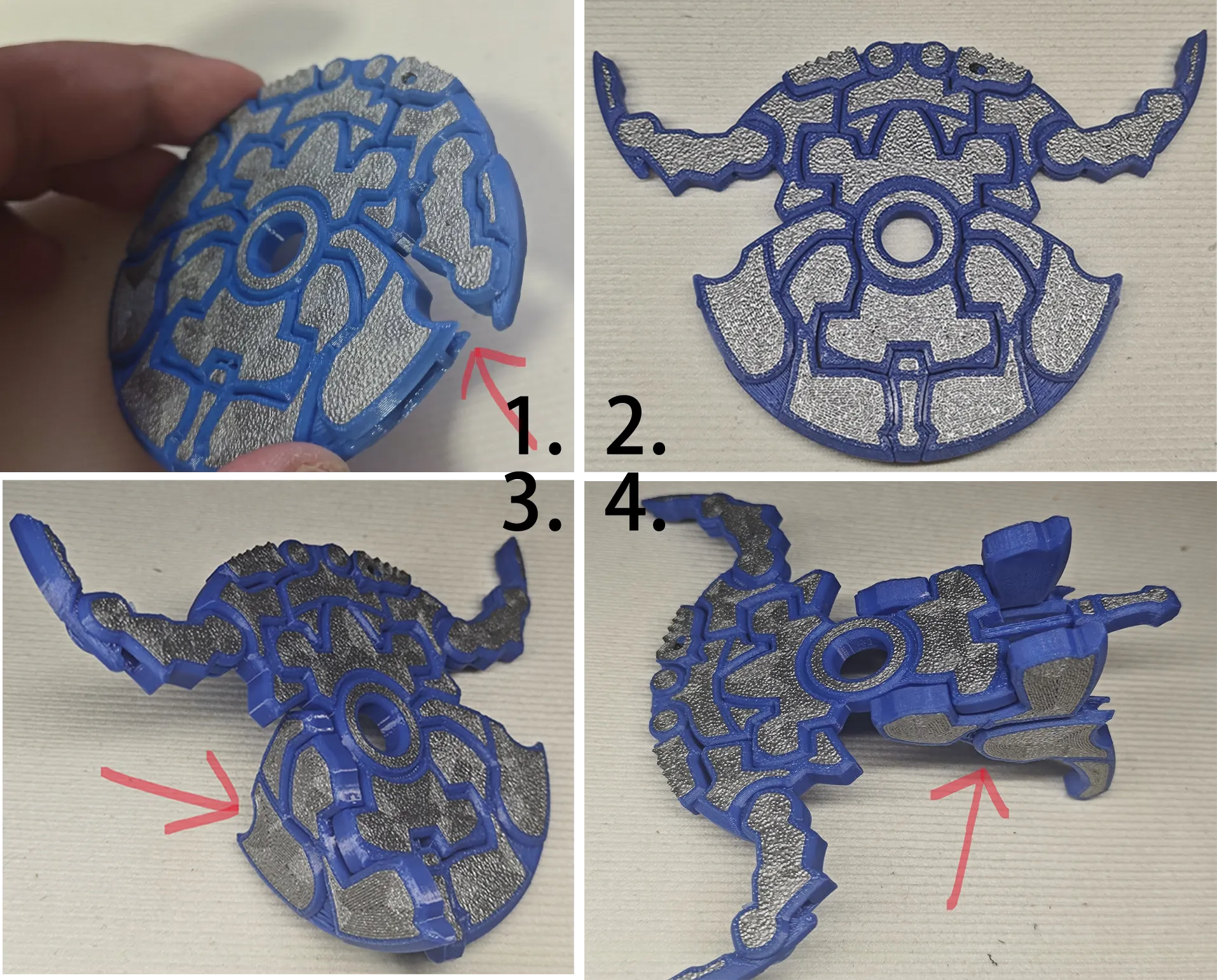 响鬼Disc-type God Light Disc Beast Fourth Edition Snap-fit 3D Printed ...