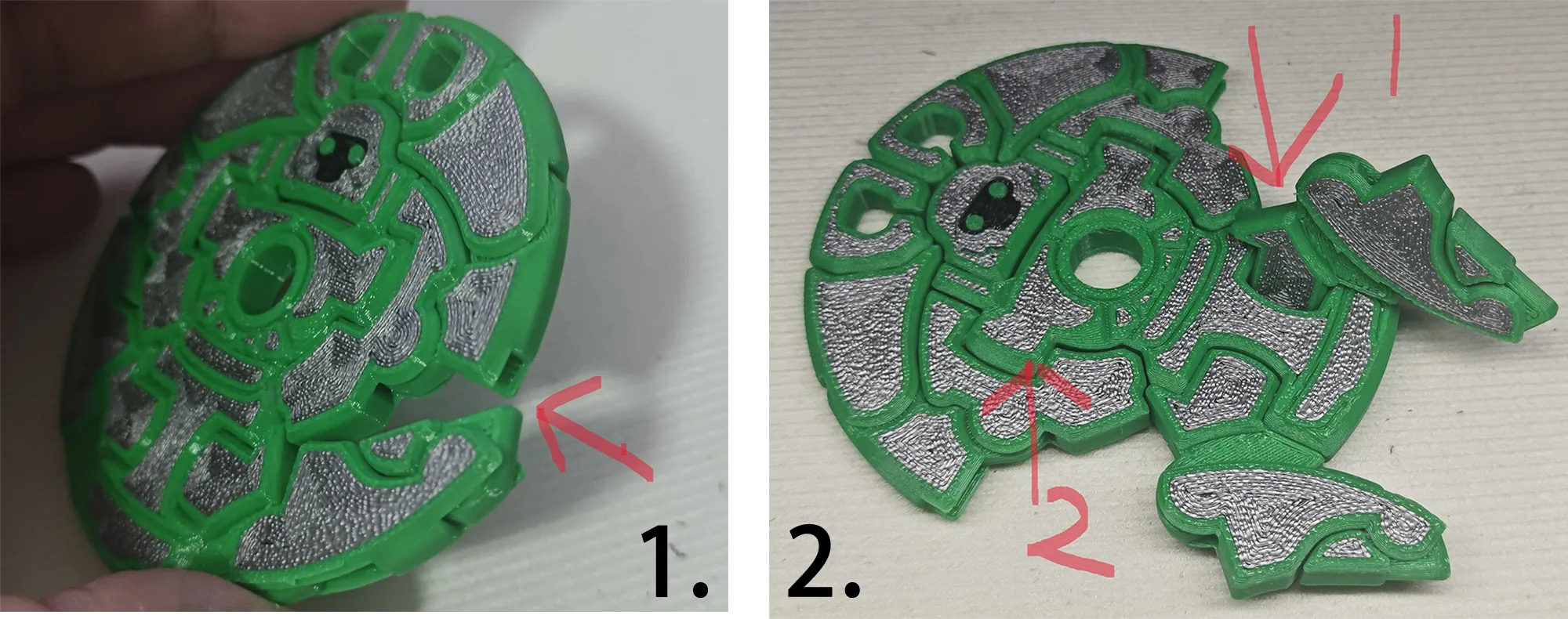 响鬼Disc-type God Light Disc Beast Fourth Edition Snap-fit 3D Printed ...