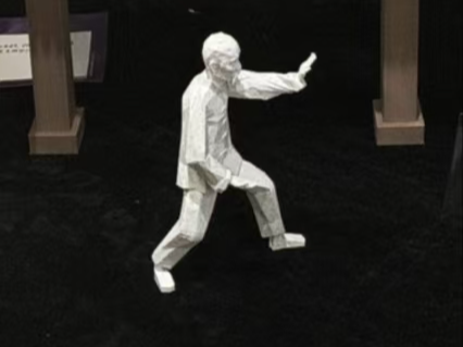 Multifaceted Figurine Wushu Form Three Body Style by 1230xMakerWorld ...