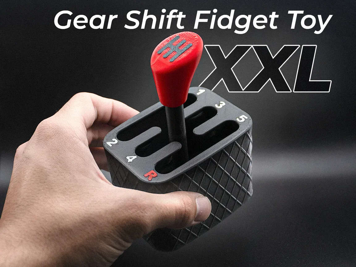Gear Shifter Fidget Toy - Print In Place by Maker Making MakerWorld ...
