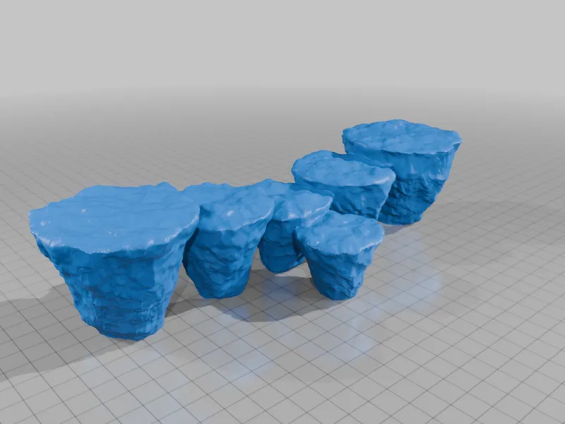Stepped Terrain – Rocky Platforms by The Printing Anvil MakerWorld ...