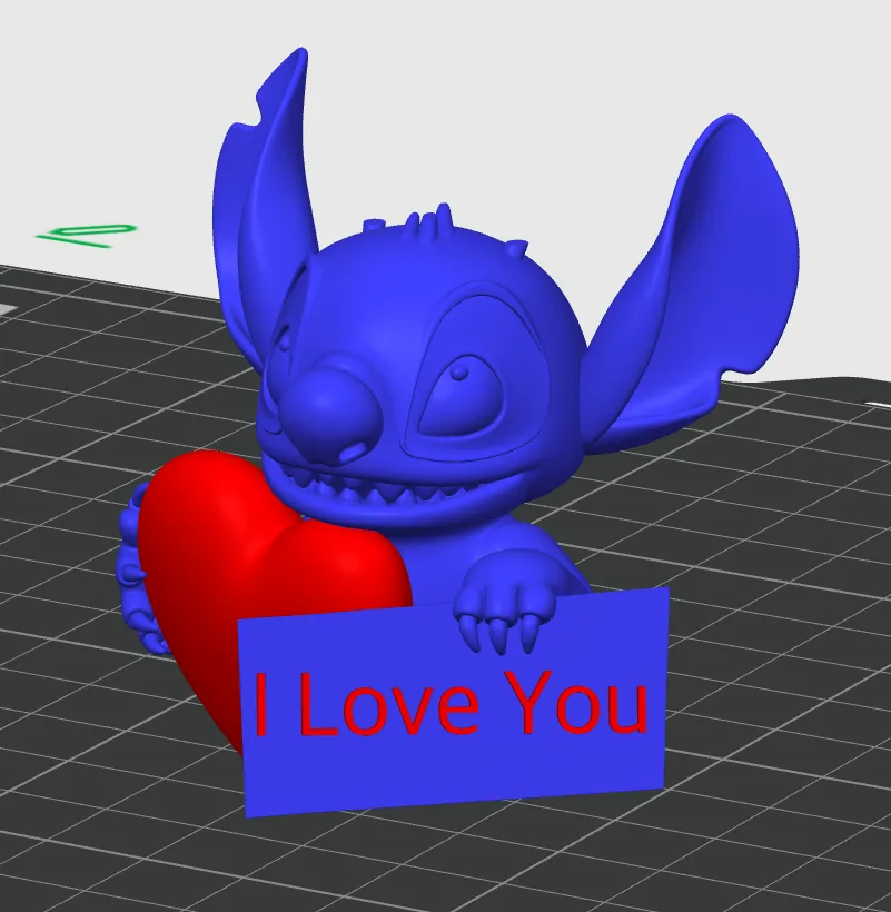 Stitch loves note by orenlibane MakerWorld: Download Free 3D Models