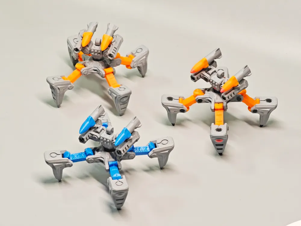 Quadrupedal Robot Articulated Mecha KC 01 by ZQ Space MakerWorld ...