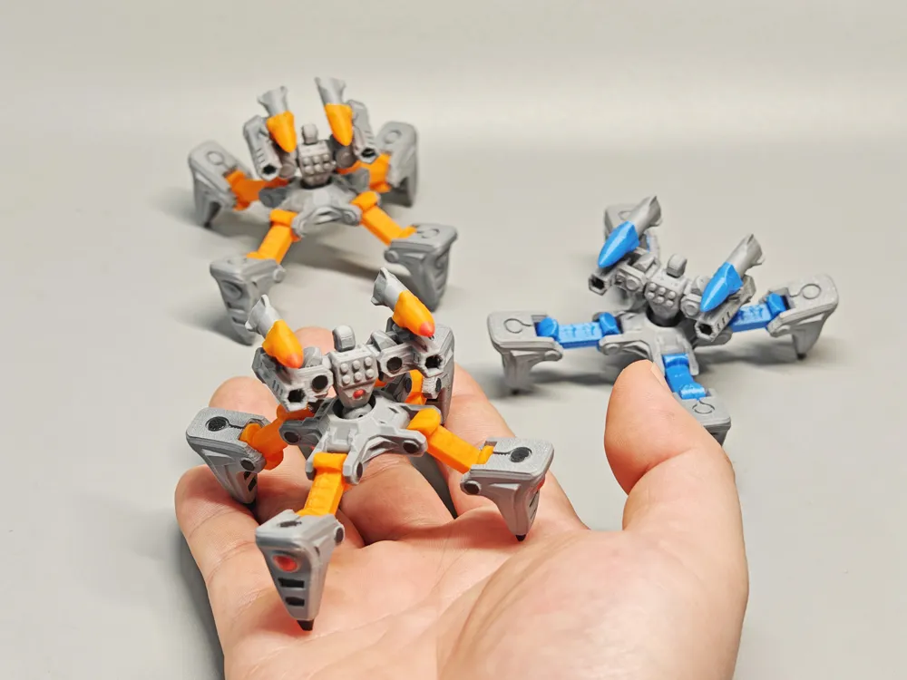 Quadrupedal Robot Articulated Mecha KC 01 by ZQ Space MakerWorld ...