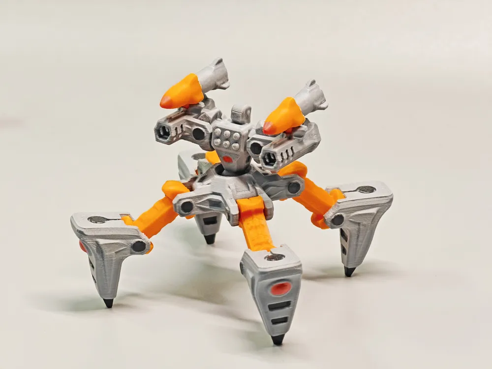 Quadrupedal Robot Articulated Mecha KC 01 by ZQ Space MakerWorld ...