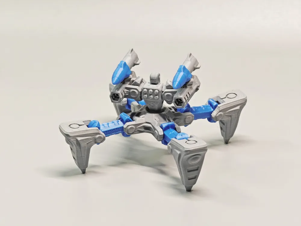Quadrupedal Robot Articulated Mecha KC 01 by ZQ Space MakerWorld ...