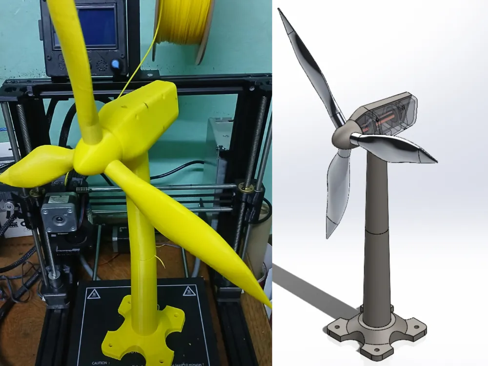 Wind Turbine - Free 3D Print Model - MakerWorld