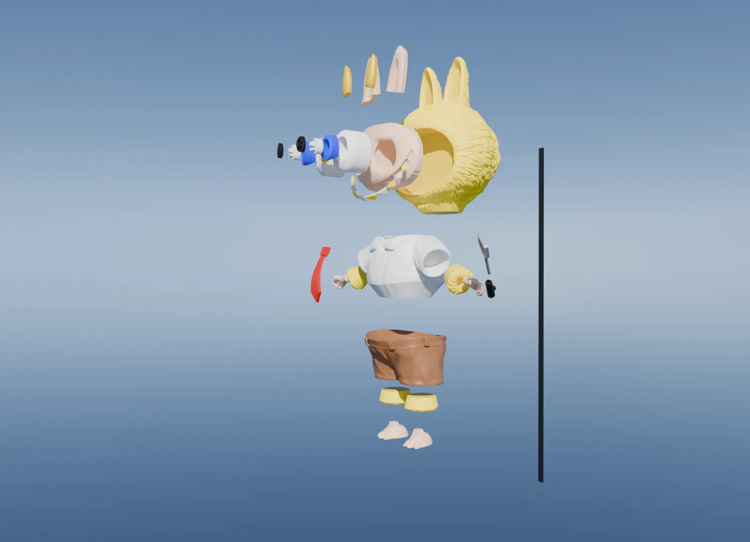 Spongebob x Labubu Fully Disassembled Version (No AMS Required) by 独角哥哥 ...