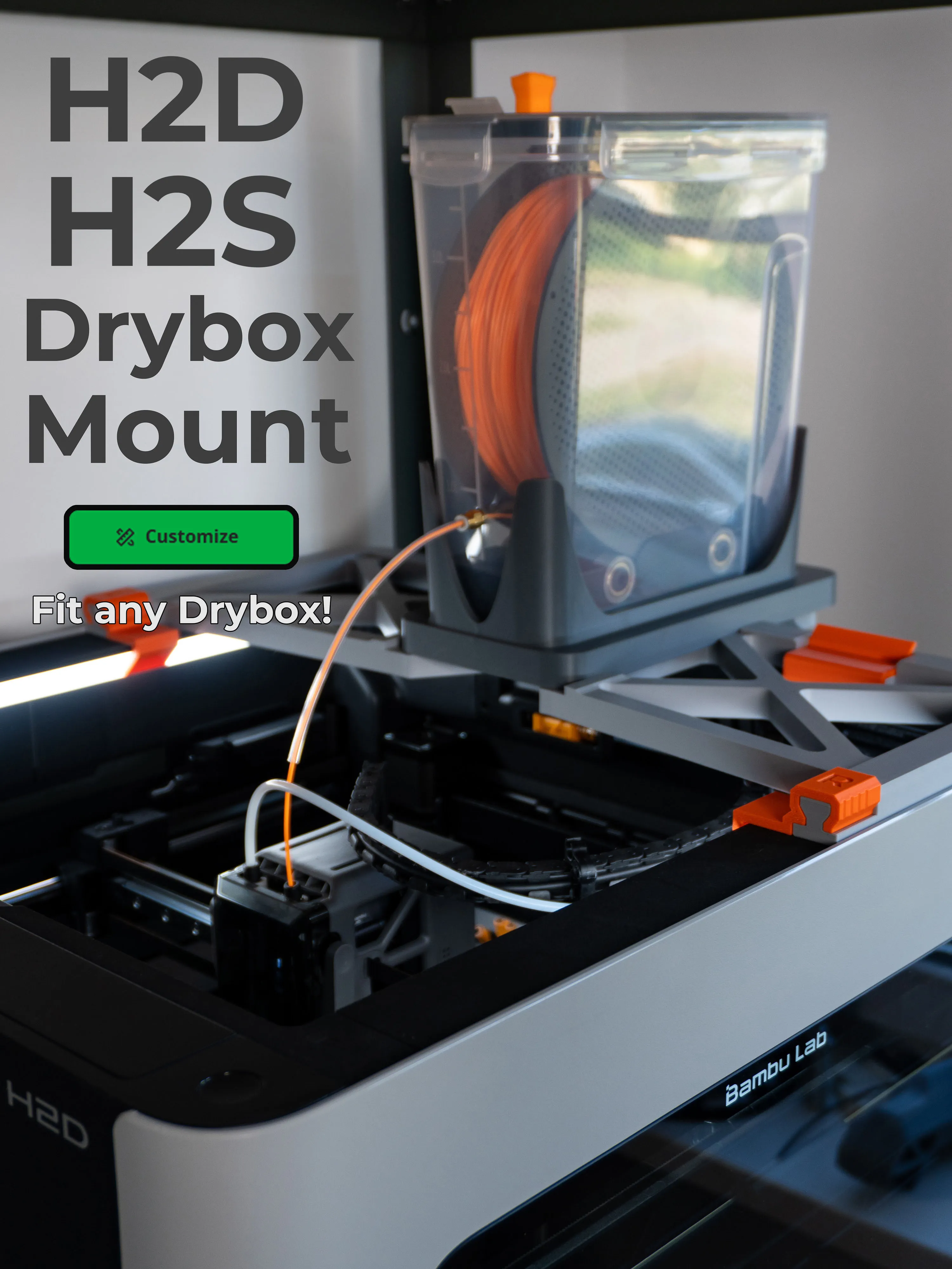 AMS HT Top Mount for H2D and H2S / TPU Direct-Feed by Henryk MakerWorld ...