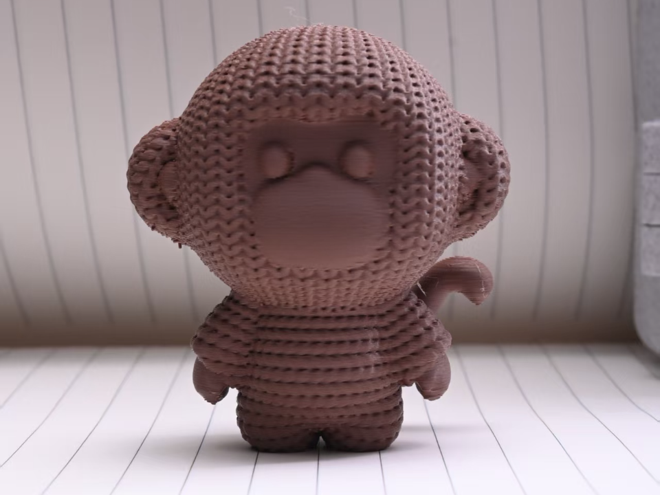 Knitted Monkey by mRed MakerWorld: Download Free 3D Models