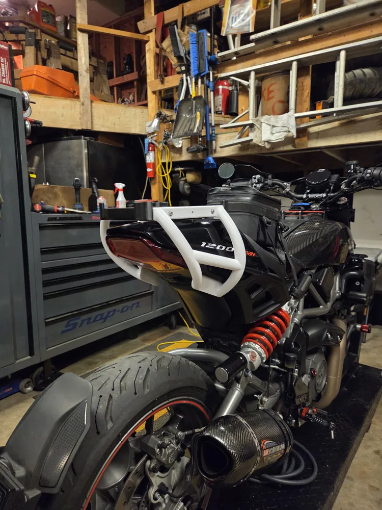 FTR 1200 rear rack by COLIN_FTR1200 MakerWorld: Download Free 3D Models