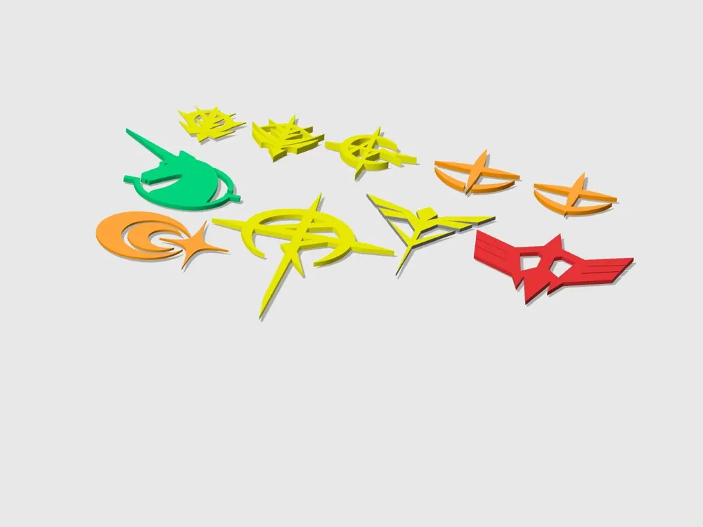 Gundam Faction Logo by TK-TANG MakerWorld: Download Free 3D Models