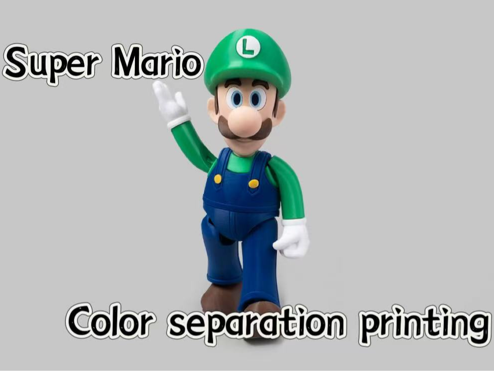 Mario Luigi model, multi-color print, no AMS required, trinket ...