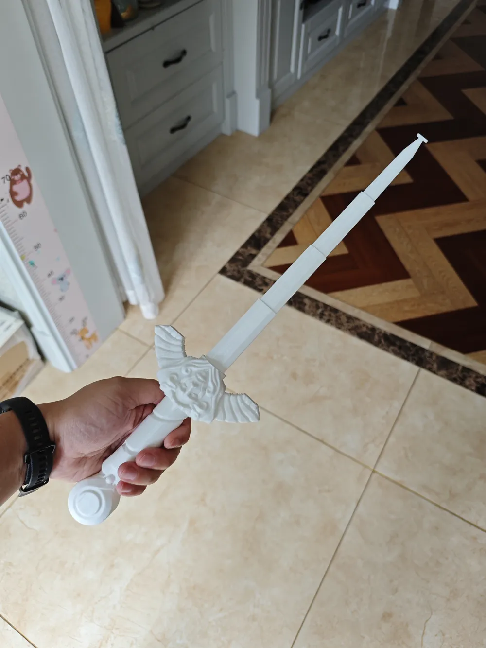 4-section retractable dark retractable sword no supports one-click easy ...