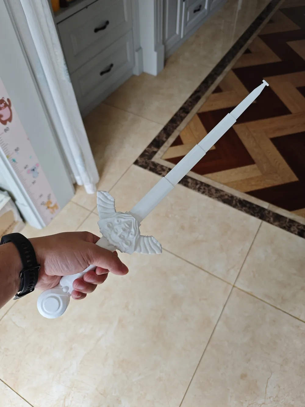 4-section retractable dark retractable sword no supports one-click easy ...