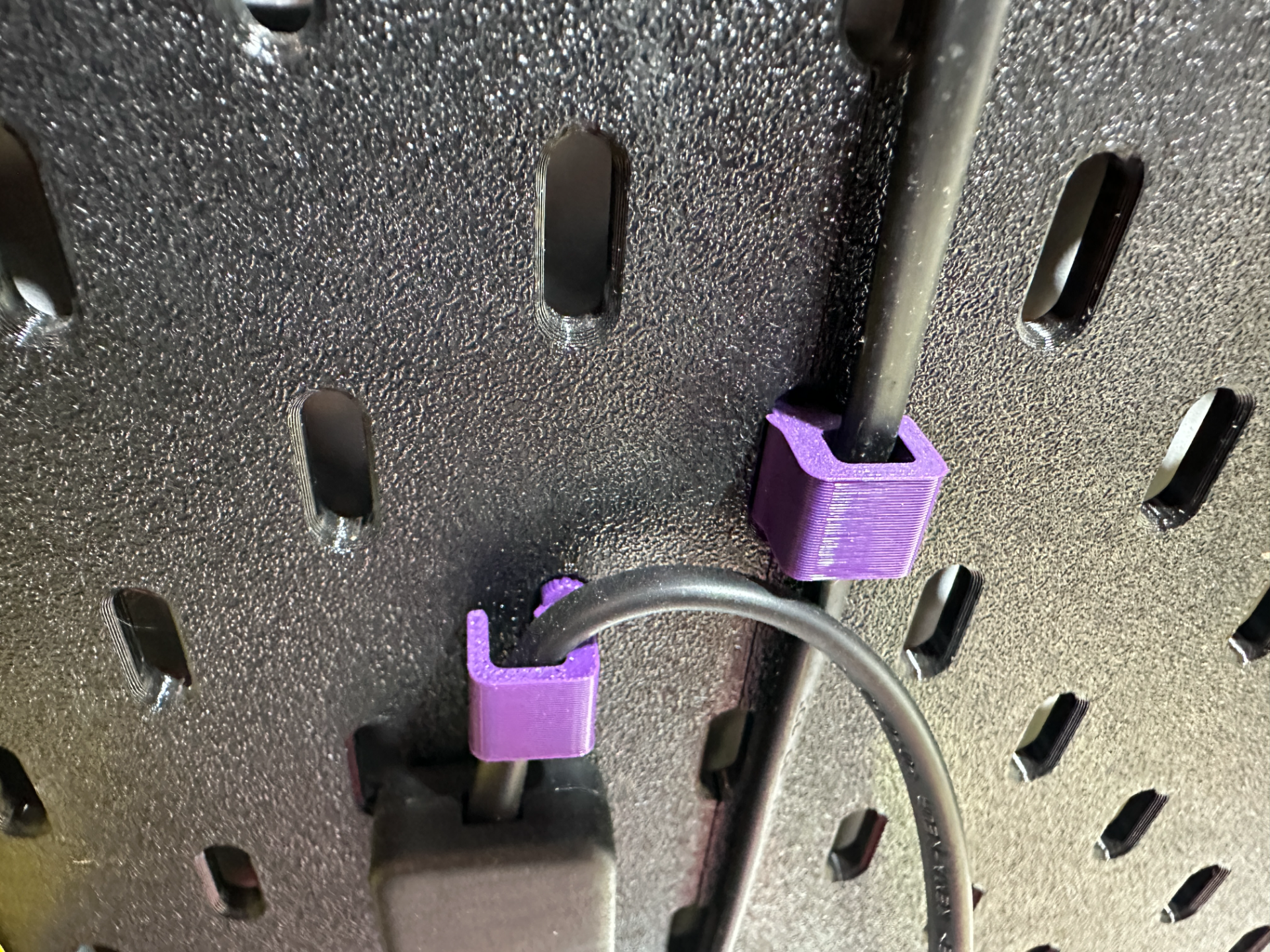 Skadis pegboard cable clip 5mm thick wire organizer cable management by ...