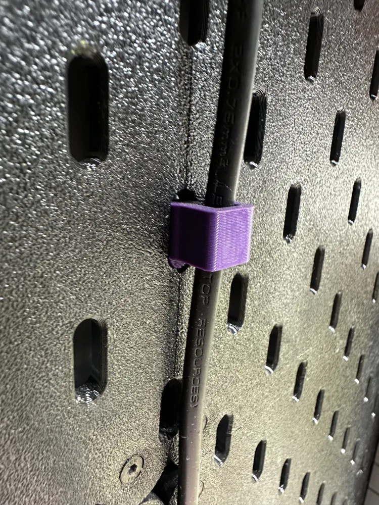 Skadis pegboard cable clip 5mm thick wire organizer cable management by ...