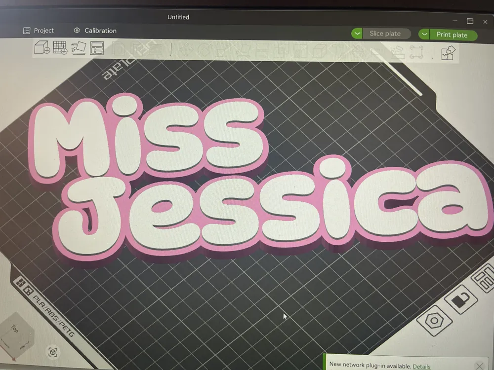 Name Plate - 2 lines - Free 3D Print Model - MakerWorld