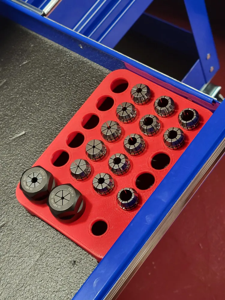 ER20 Collet holder tray by MichelT MakerWorld: Download Free 3D Models