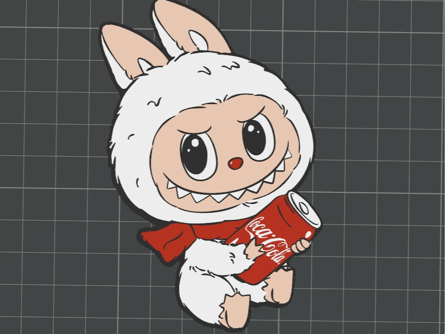 Labubu Refrigerator Magnets by 柯柯达鸭 MakerWorld: Download Free 3D Models