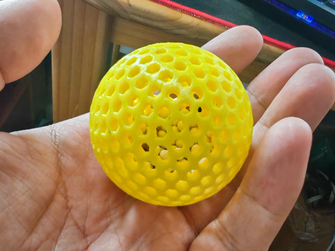 Fun Print! Customizable Sound Hollow Hexagonal Ball (Rattle Hexasphere ...