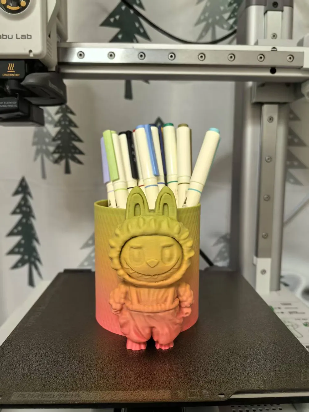 Labubu Pen Holder Storage Box Stationery Storage box by 大坤子（全球号 ...