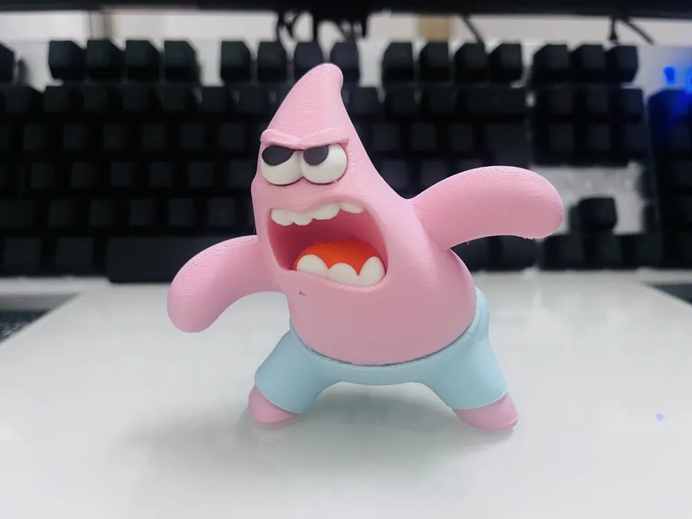 Angry Patrick Star by Rocket_luo MakerWorld: Download Free 3D Models