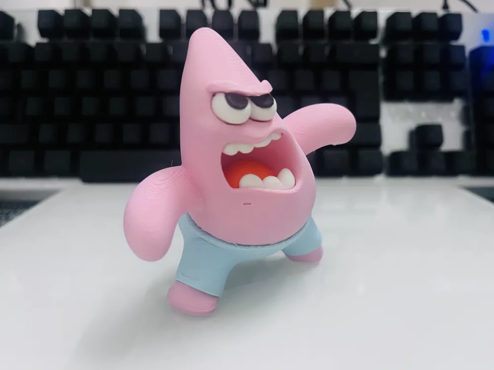 Angry Patrick Star by Rocket_luo MakerWorld: Download Free 3D Models