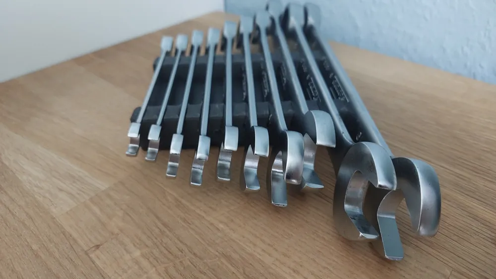 Gridfinity Universal Wrench Holder by kmueller911 MakerWorld: Download ...