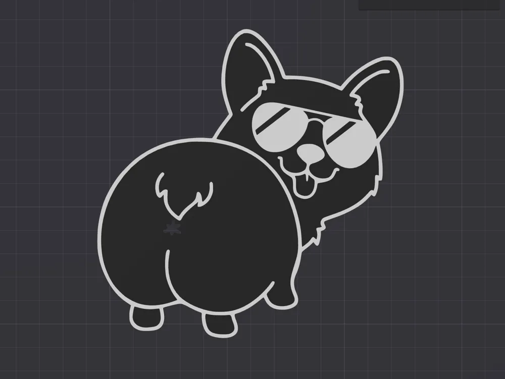 Iconic Corgi Butt - Bread clip by ByurhanMakerWorld: Download Free 3D ...