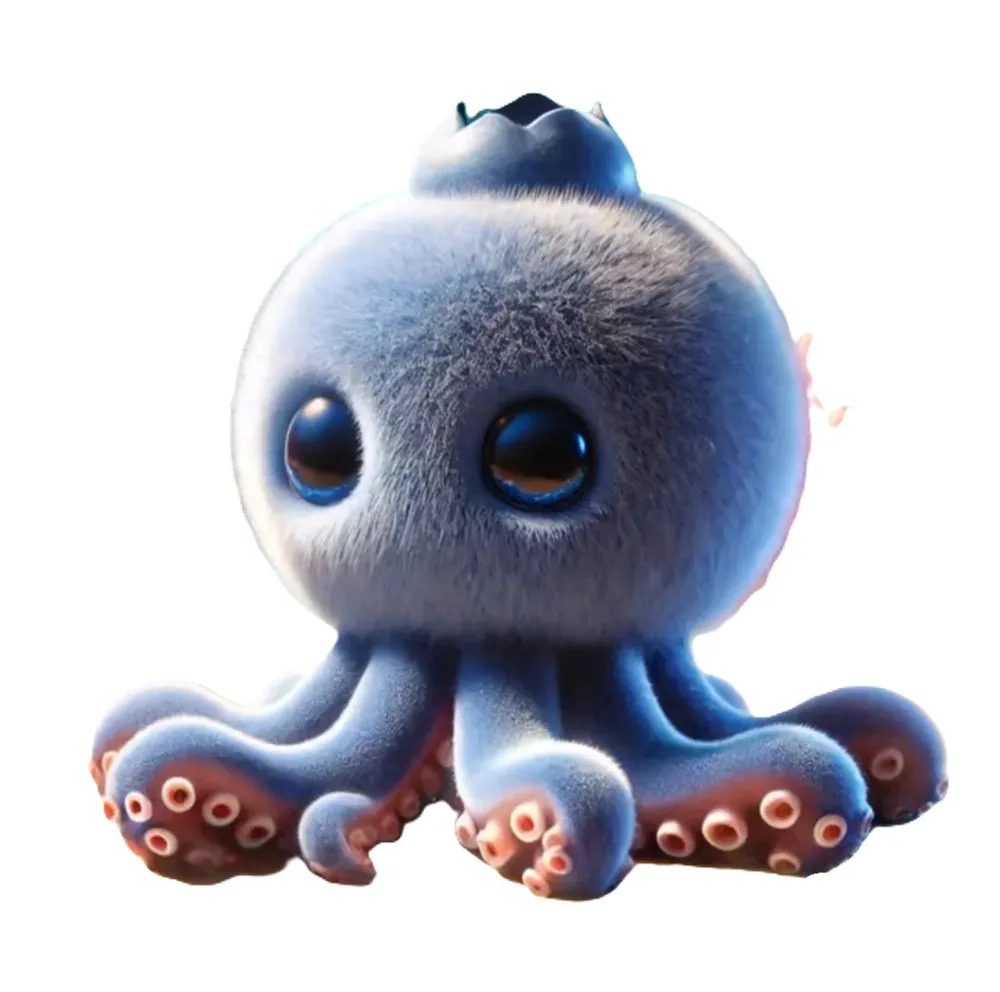 blueberrinni octopussini by ThinkspaceMakerWorld: Download Free 3D Models