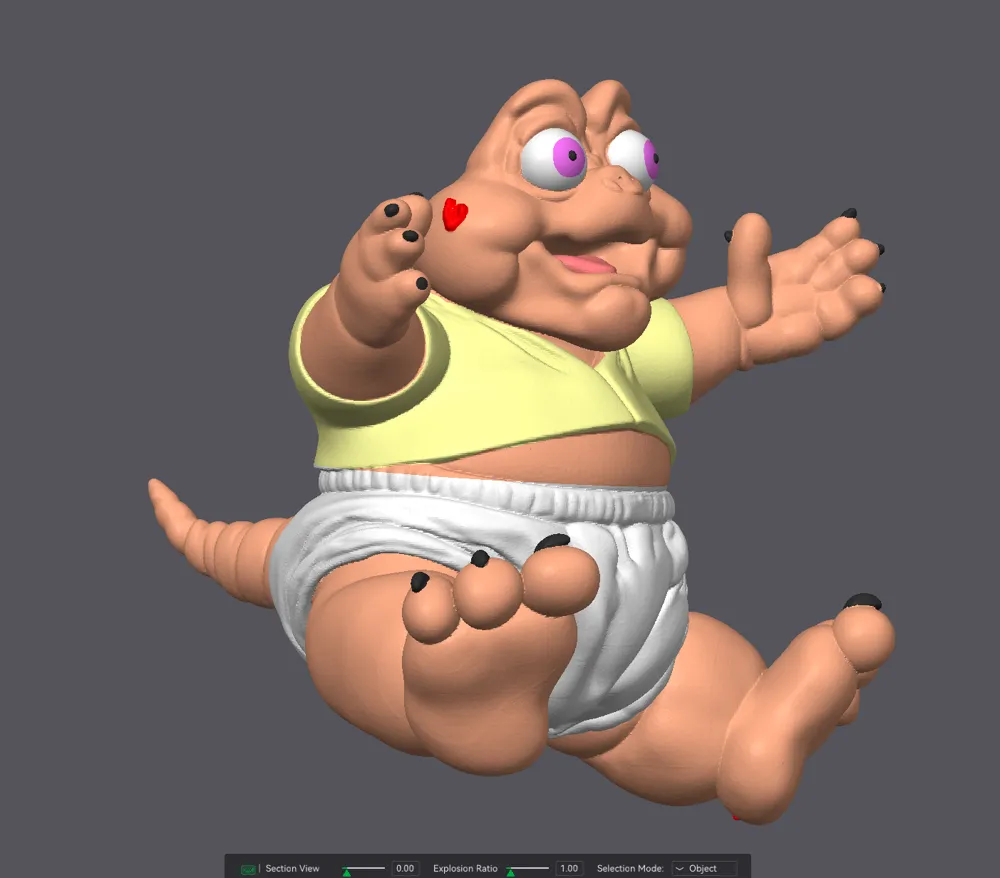 Die Dinos Bebê Dino Clássico Anos 90 Caos por Ryan MakerWorld: Baixe ...