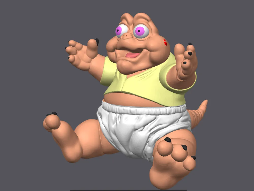 Die Dinos Baby Dino 90s Classic Mayhem by Ryan MakerWorld: Download ...
