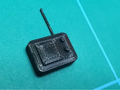 Portable radio- scale models for diorama - Free 3D Print Model - MakerWorld