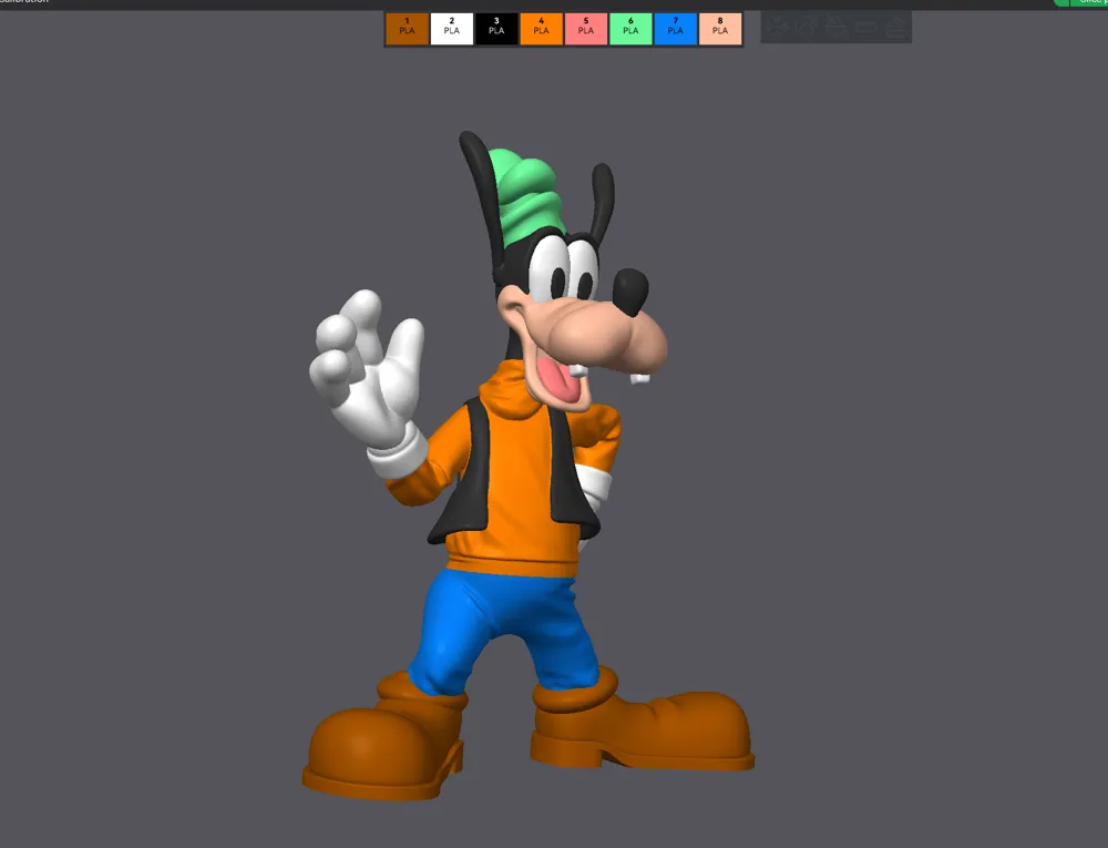 Goofy Pre-Painted Toon Legend Edition Fun Print by Ryan MakerWorld ...