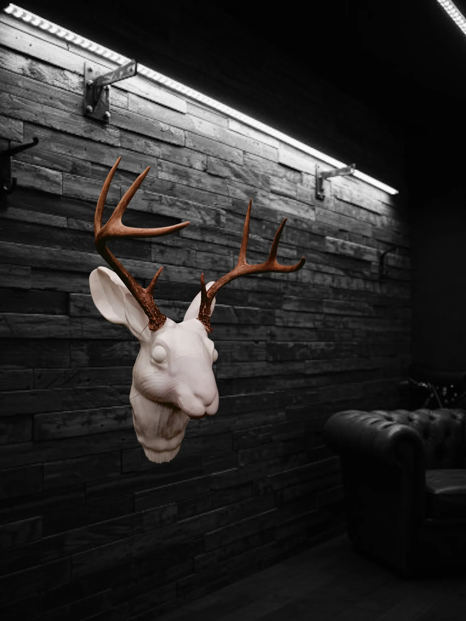 Deer Skull Antler Mount - "Skully" Design by DTM247 MakerWorld: Download Free 3D Models