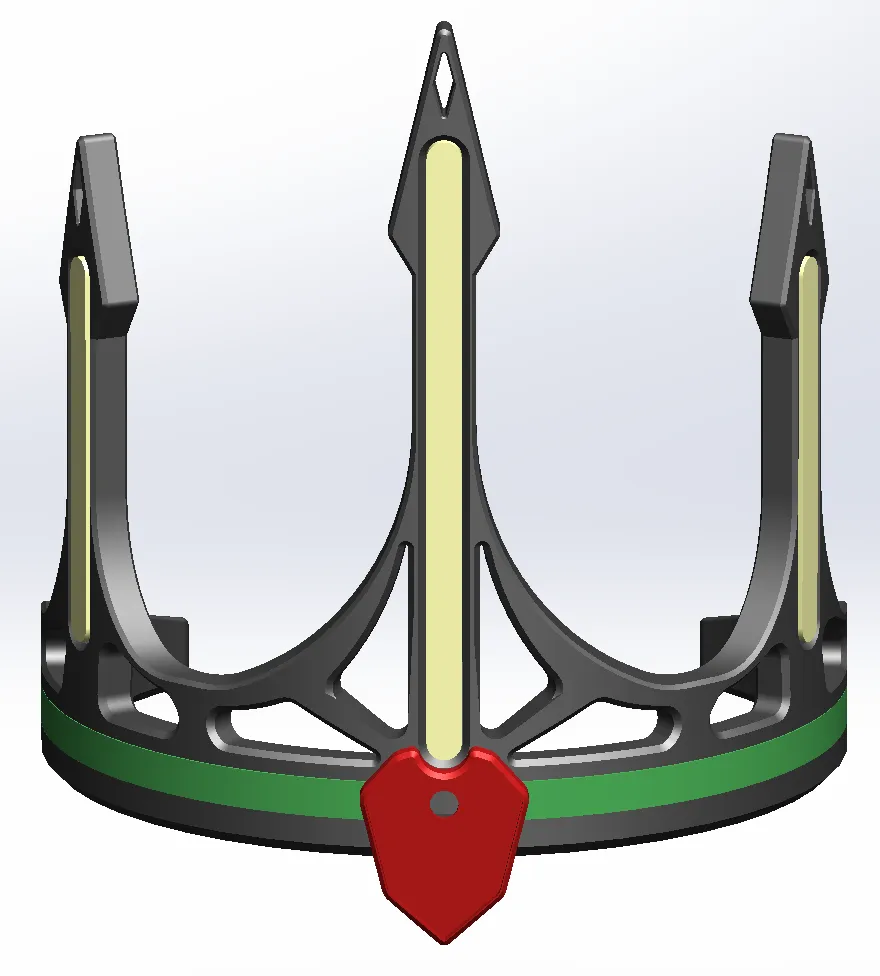 Crown of the Luminarch - Velkaris Core (LED Crown) by ShapeShift 3D ...